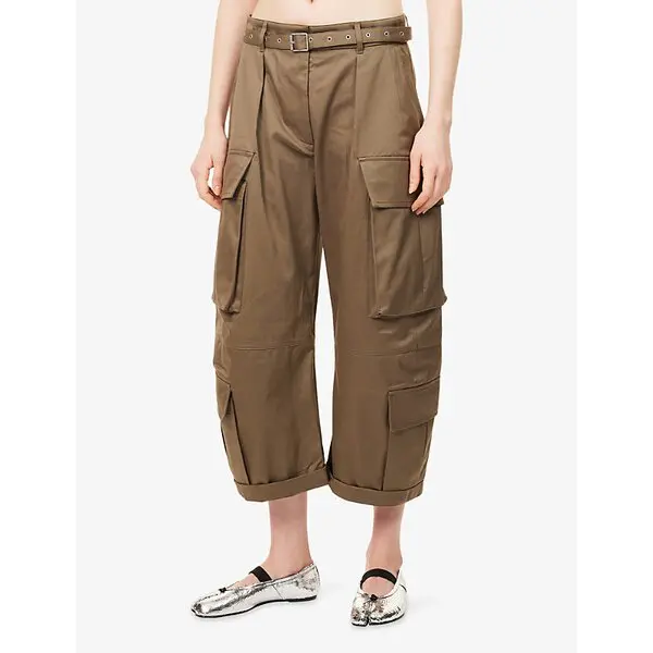 Acne Studios Cargo Barrel-leg Cotton Trousers