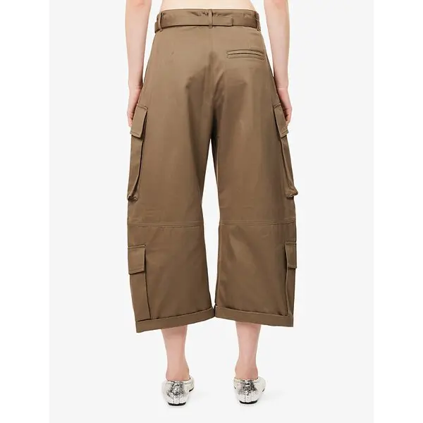 Acne Studios Cargo Barrel-leg Cotton Trousers