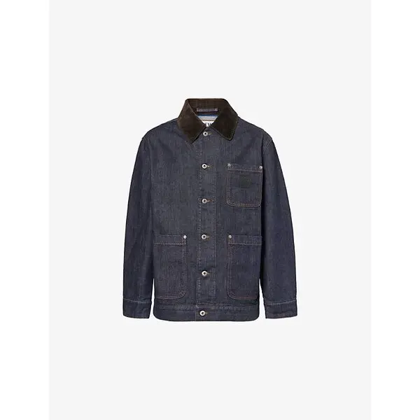 Loewe Corduroy-collar Denim Jacket