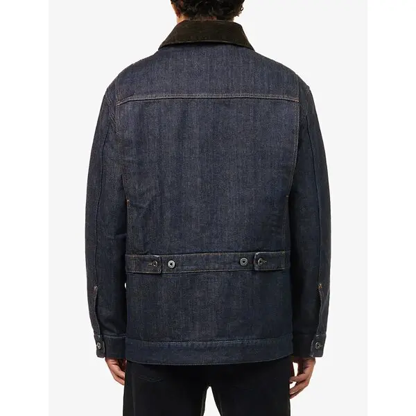 Loewe Corduroy-collar Denim Jacket