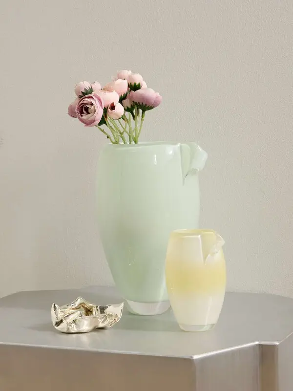 Completedworks Medium Recycled-glass Vase - Mint