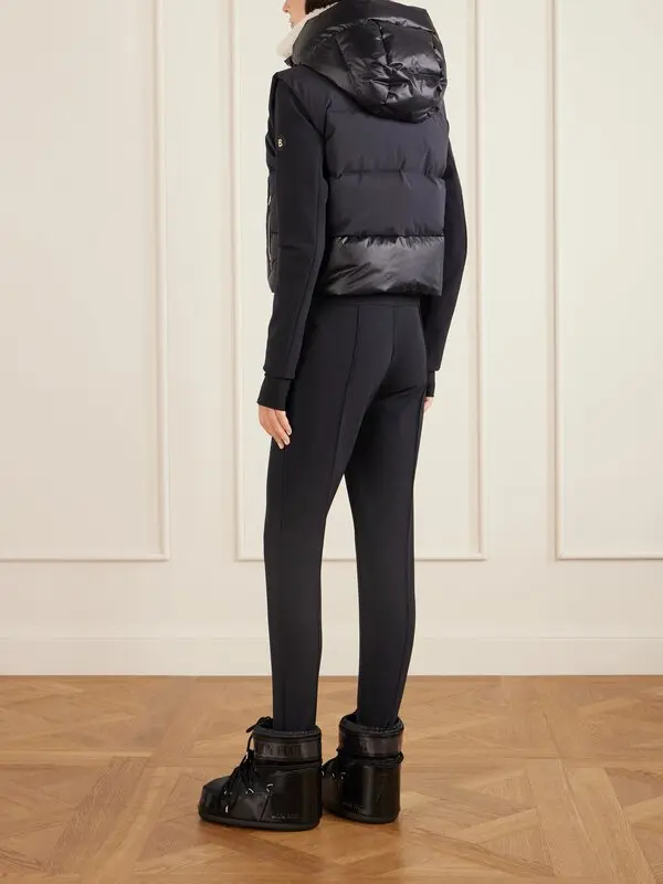 Bogner Ulla 2in1 Hooded Plush-trimmed Padded Quilted Ski Suit
