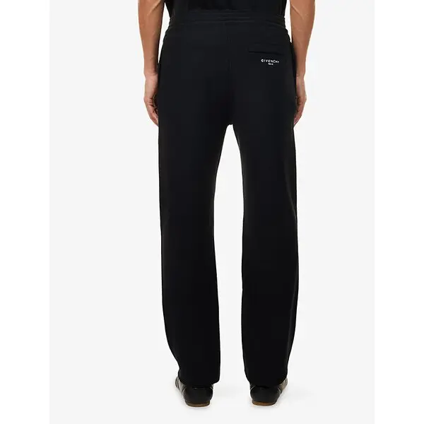Givenchy Brand-embroidery Straight-leg Cotton-jersey Jogging Bottoms