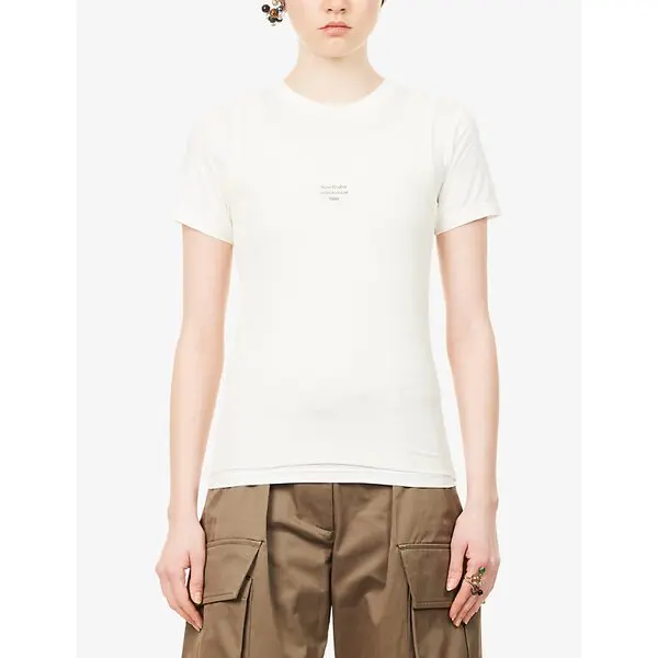 Acne Studios Ecleo Double-layer Stretch-cotton T-shirt