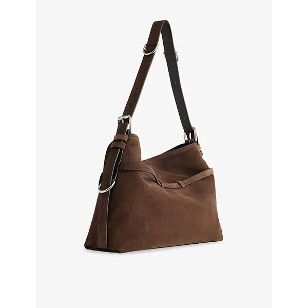 Givenchy Voyou Medium Suede Shoulder Bag