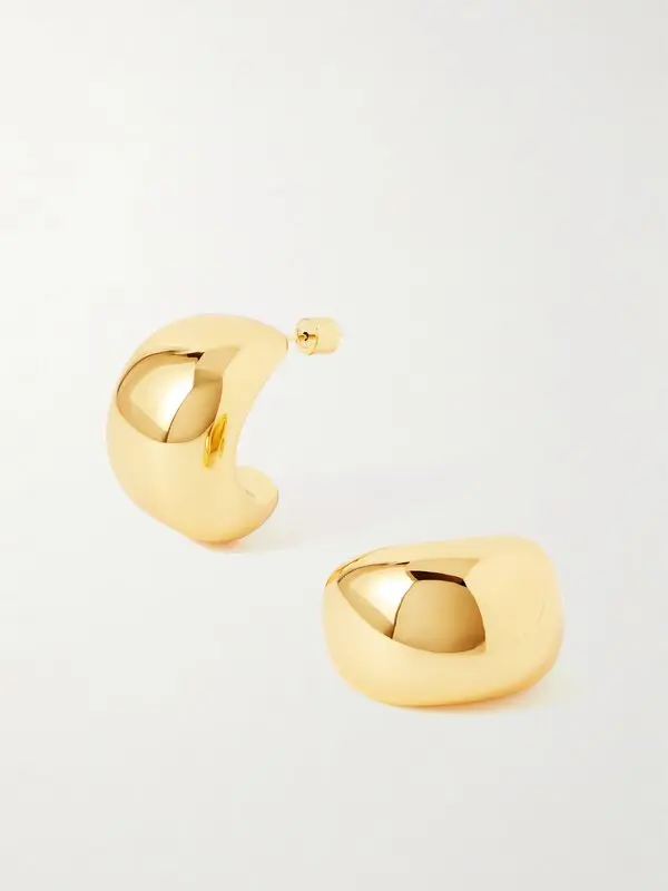 MARTHA CALVO Jordyn -plated Hoop Earrings - Gold