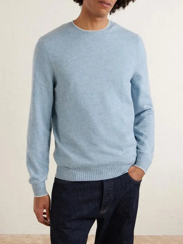 Fedeli Argentina Persia Cashmere Sweater - Blue