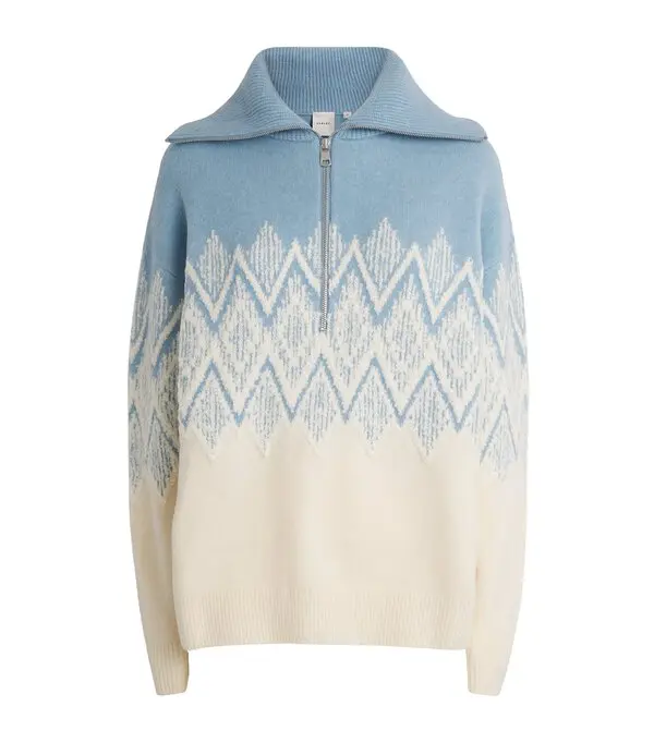 Varley Hedda Quarter-zip Sweater - Blue