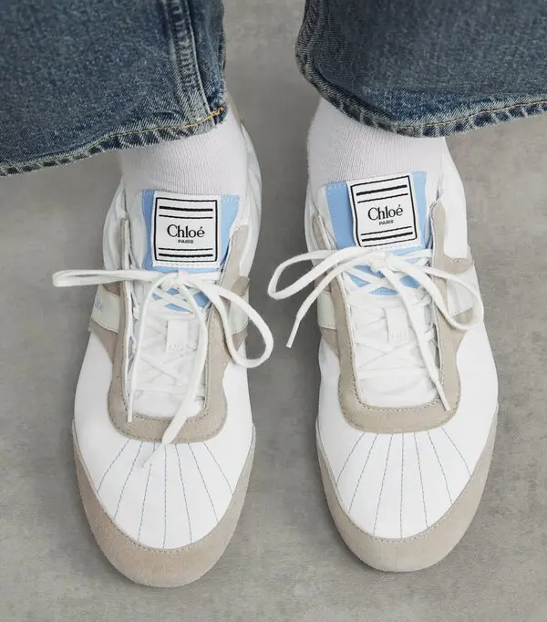 Chloé Leather Kick Sneakers