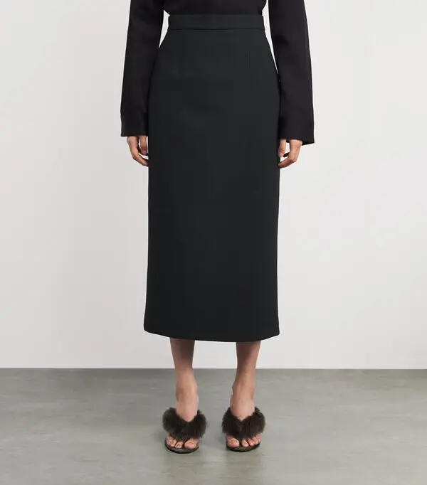 ROKSANDA Amel Crepe Pencil Midi Skirt