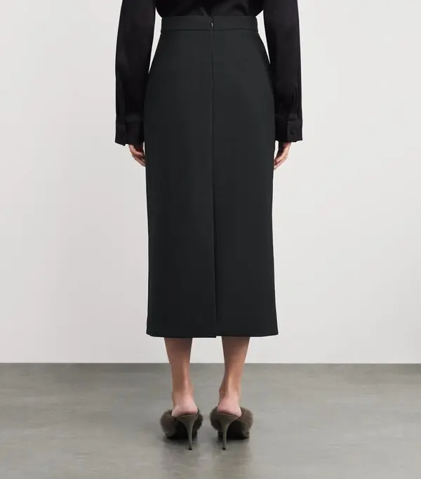 ROKSANDA Amel Crepe Pencil Midi Skirt