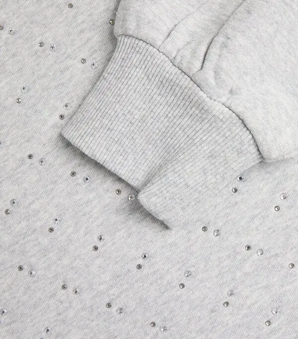 Paige Cotton Tricia Sweatshirt With Rhinestone Embellishments - Grey