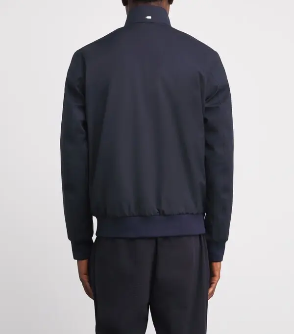 Herno Virgin Wool Bomber Jacket - Navy