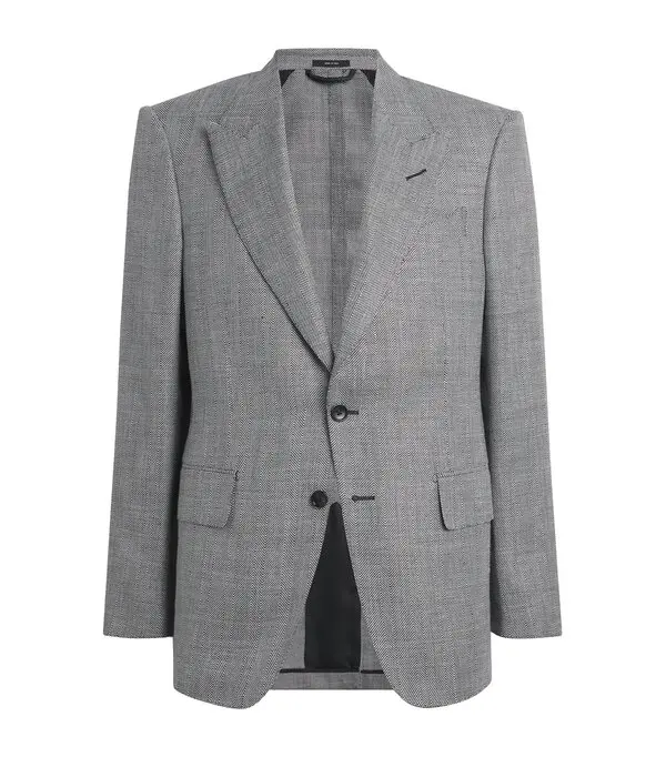 TOM FORD Wool-blend Herringbone Shelton Blazer