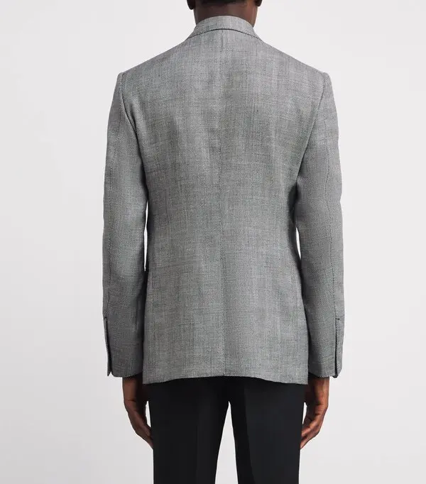 TOM FORD Wool-blend Herringbone Shelton Blazer