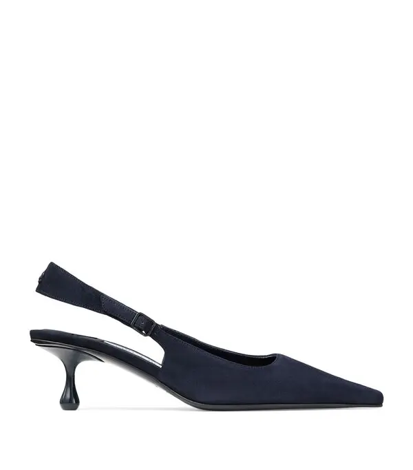JIMMY CHOO Amel 50 Suede Slingback Pumps