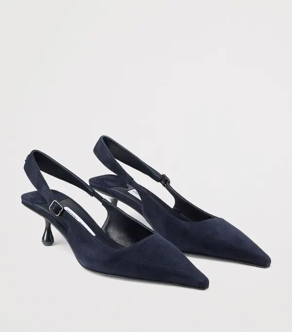 JIMMY CHOO Amel 50 Suede Slingback Pumps