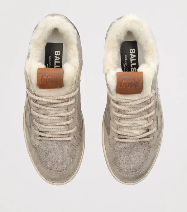 GOLDEN GOOSE Ballstar Shearling-lined Sneakers