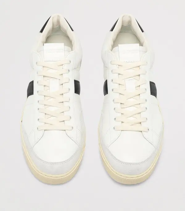 TOM FORD Leather T Sneakers - White