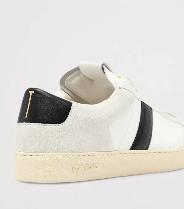 TOM FORD Leather T Sneakers - White