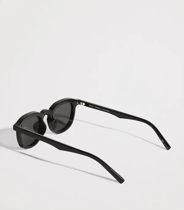 Le Specs Round Frame Sunglasses - Black