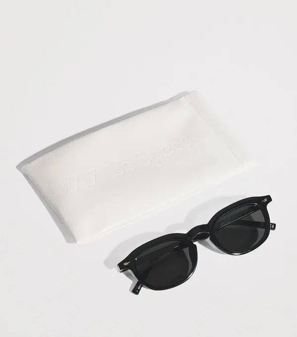 Le Specs Round Frame Sunglasses - Black