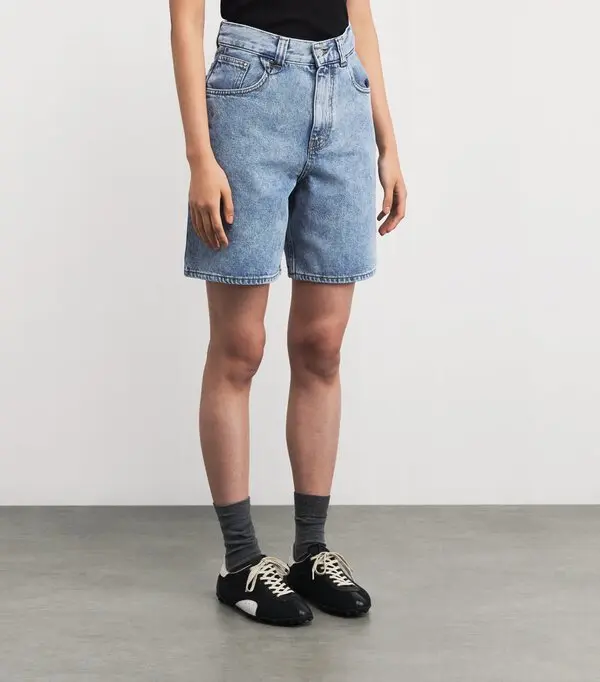 Claudie Pierlot Denim Bermuda Shorts - Blue