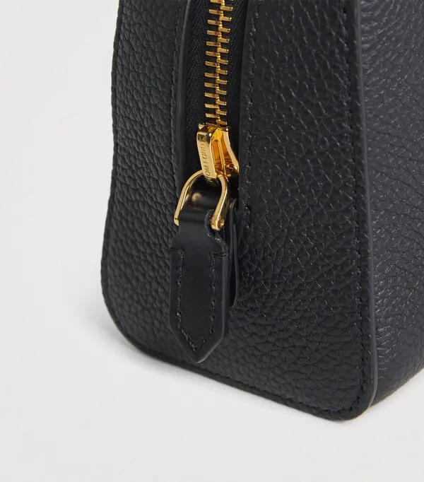 TOM FORD Leather Wash Bag - Black