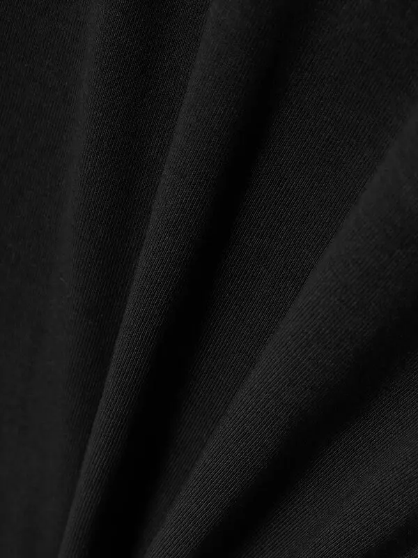 FLORE FLORE Car Ribbed Organic Cotton-jersey T-shirt - Black