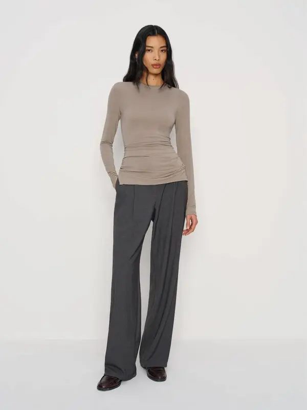 REFORMATION Charli Knit Top - Grey