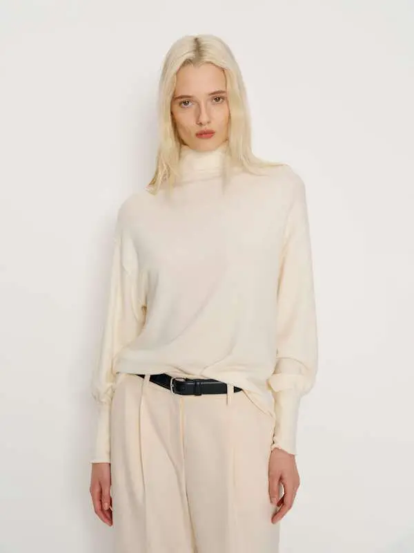 REFORMATION Leonie Knit Turtleneck Top