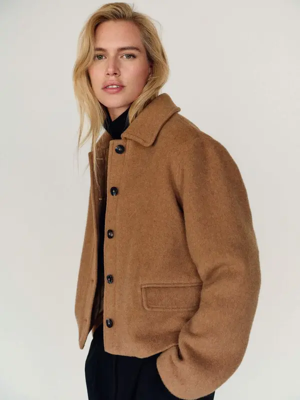 REFORMATION Warren Jacket - Natural