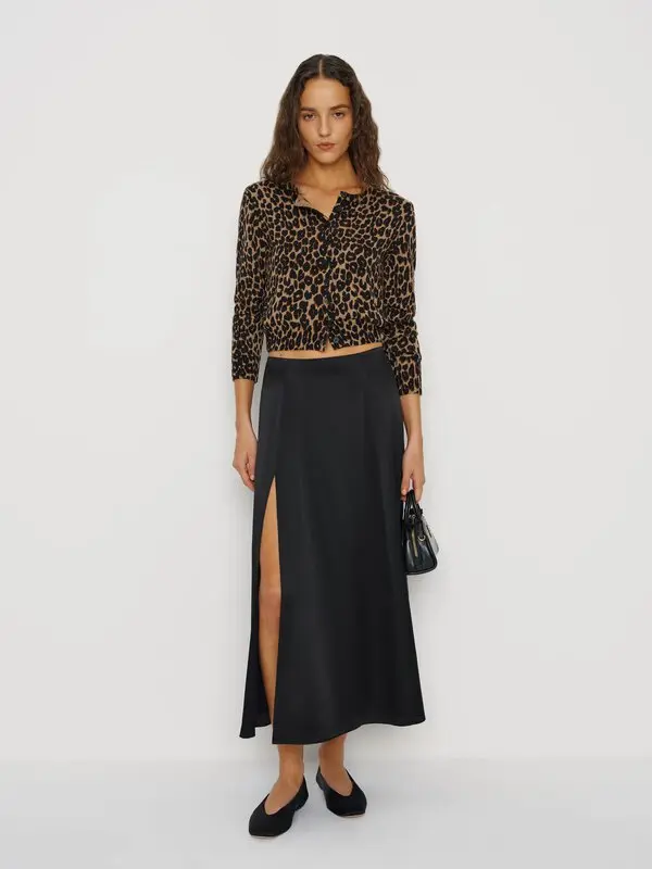 REFORMATION Zoe Silk Skirt