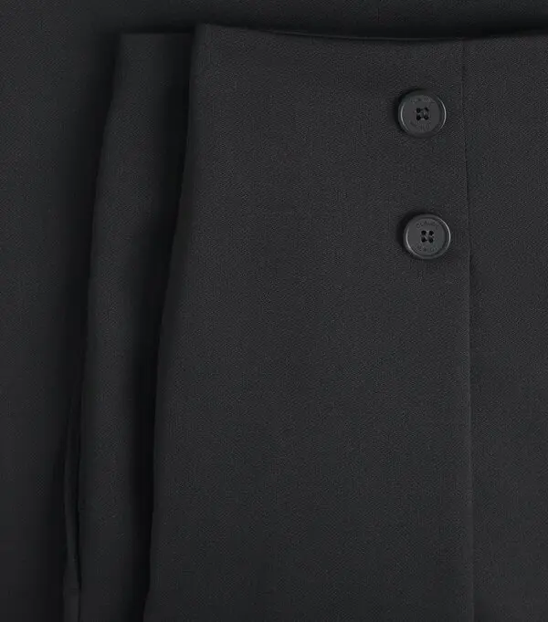 Claudie Pierlot Pleated Wide-leg Trousers - Black