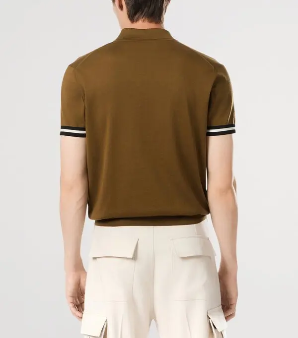 TOM FORD Cotton-blend Polo Shirt - Beige