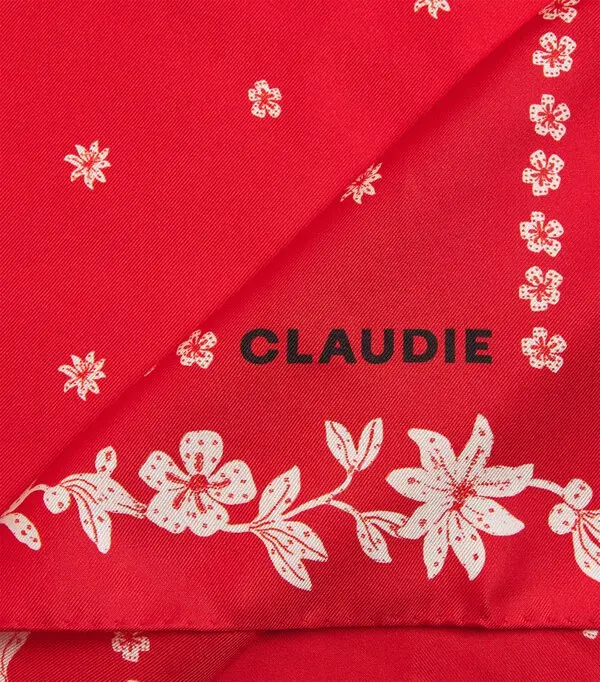 Claudie Pierlot Silk Printed Square Scarf