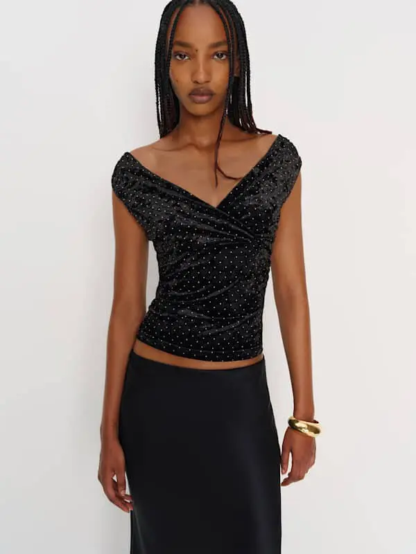 REFORMATION Lauryn Knit Top