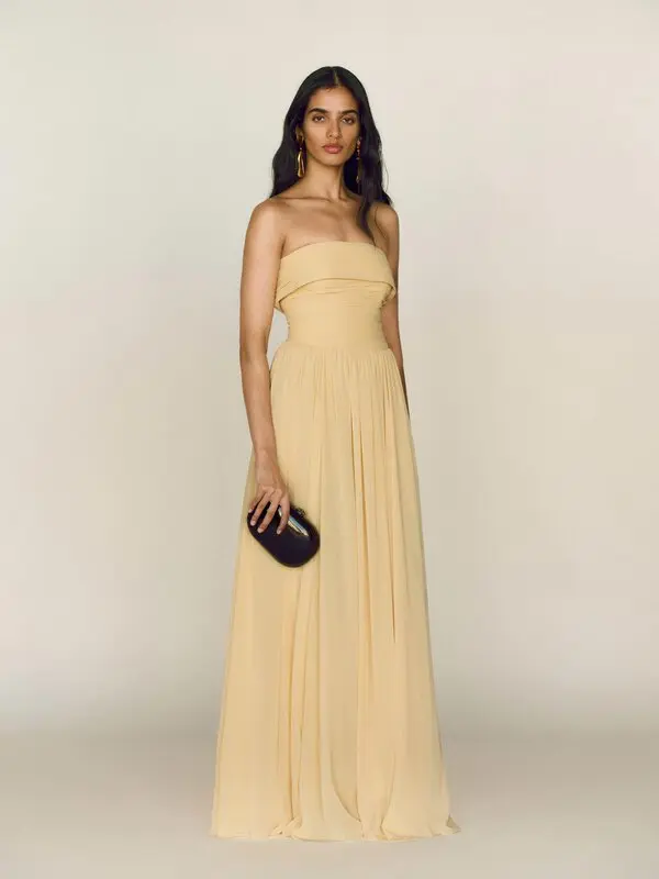 REFORMATION Cecilie Maxi Dress - Yellow