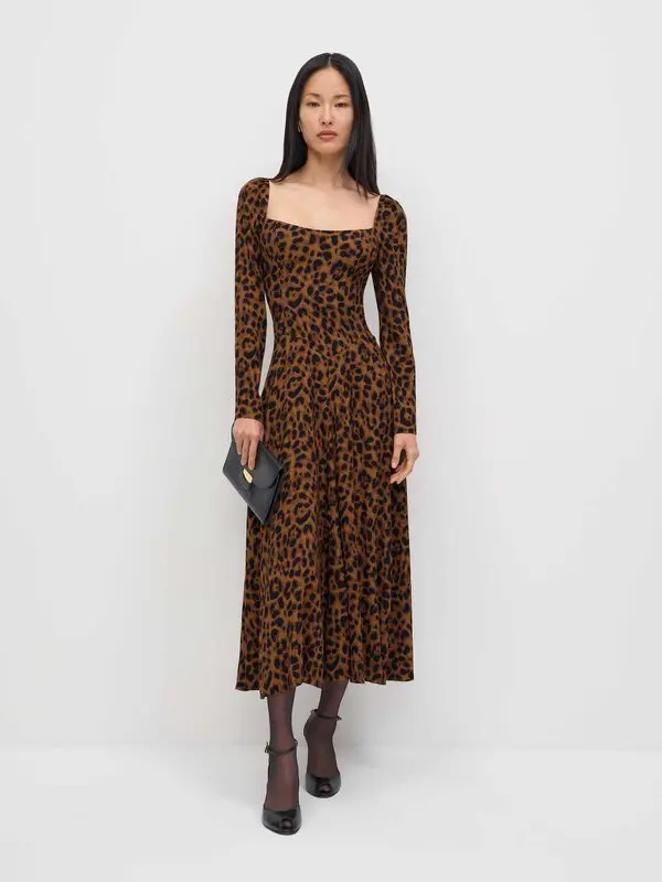 REFORMATION Rinna Midi Dress - Black