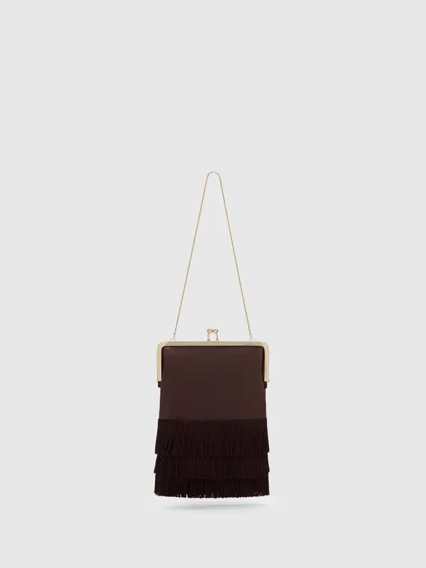 REFORMATION Skye Mini Bag - Brown