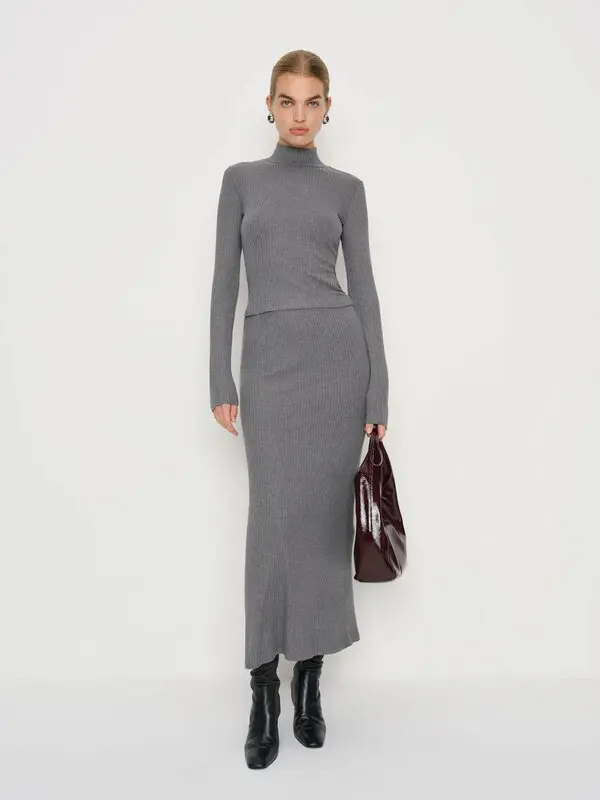 REFORMATION Reggie Knit Two-piece - Grey
