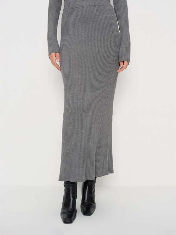 REFORMATION Reggie Knit Two-piece - Grey
