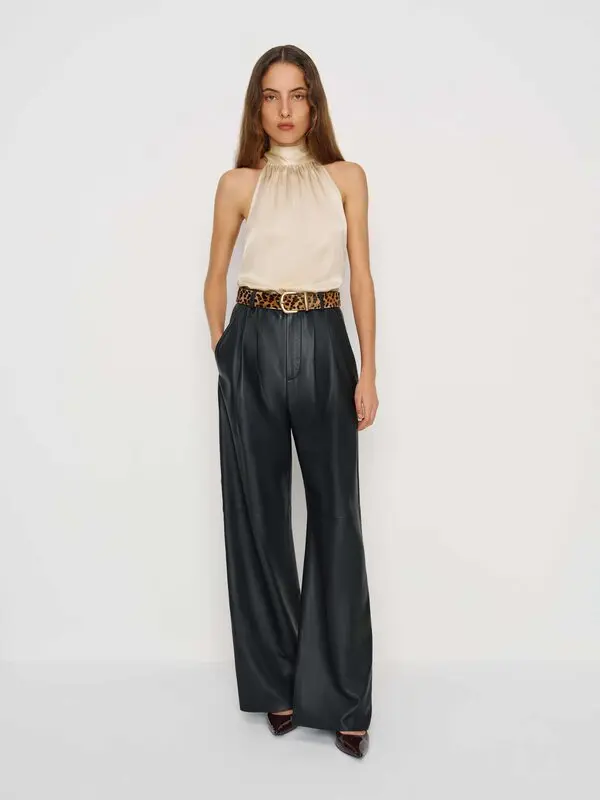 REFORMATION Royce Silk Top