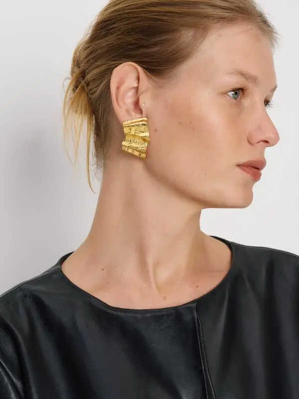 REFORMATION Ruth Earrings - Gold