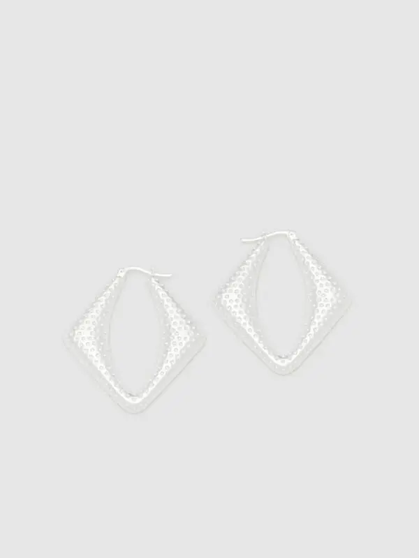 REFORMATION Lillian Diamond Textured Earrings