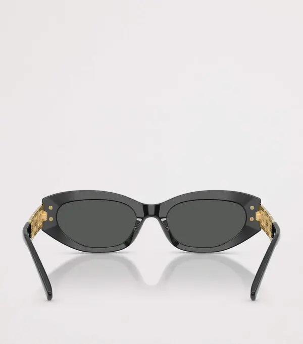 Versace Acetate Cat Eye Sunglasses - Black