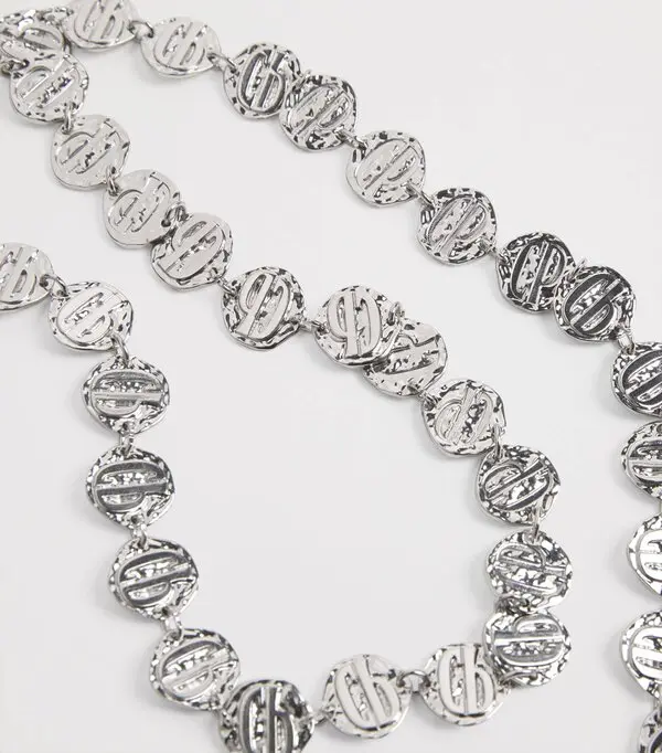 Claudie Pierlot Logo Embossed Chain Belt