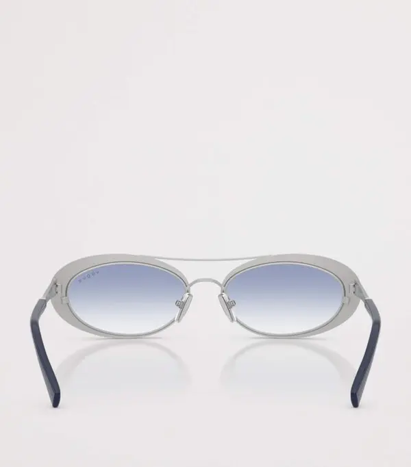 VOGUE Rhinestone Embellished Sunglasses - Silver