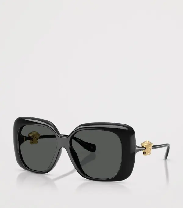 Versace Ve4499u Square Sunglasses - Black