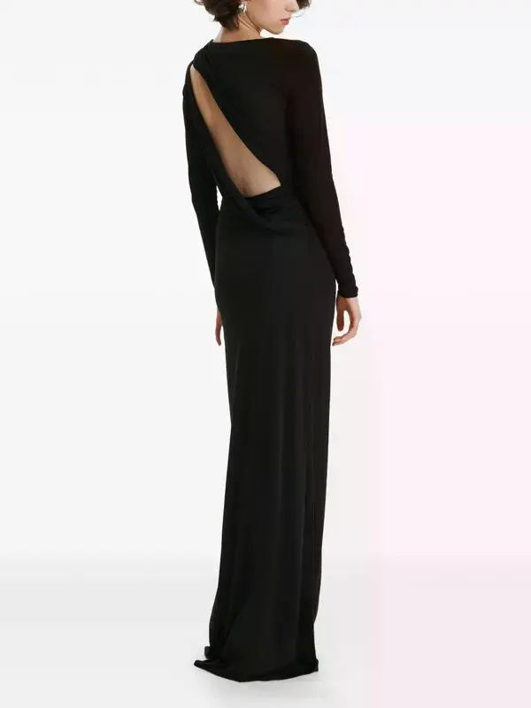 2310 STUDIO Long-sleeves Ruched Maxi Dress